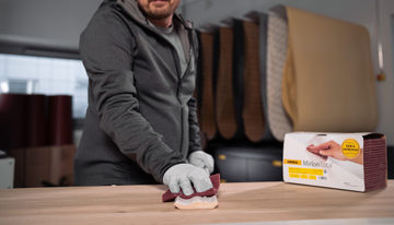 Profile sanding of wooden surfaces - Mirka