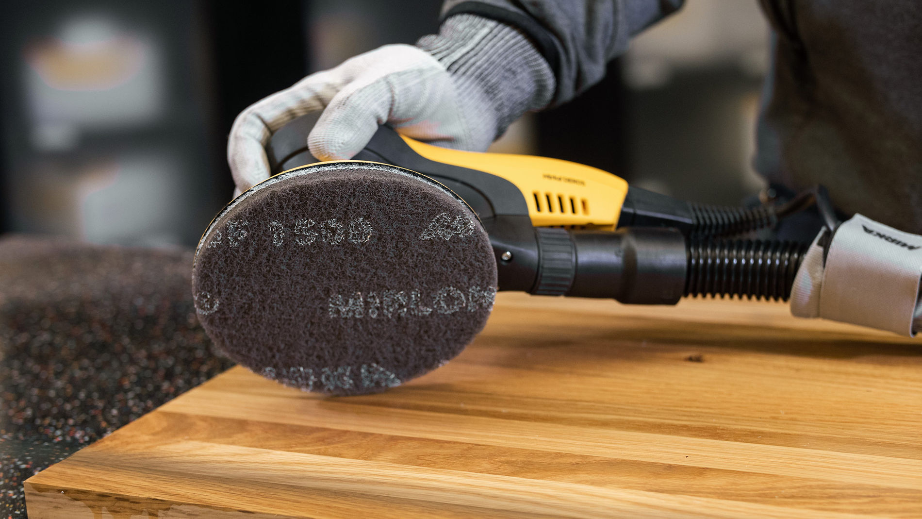Oil Sanding Wooden Surface - Mirka