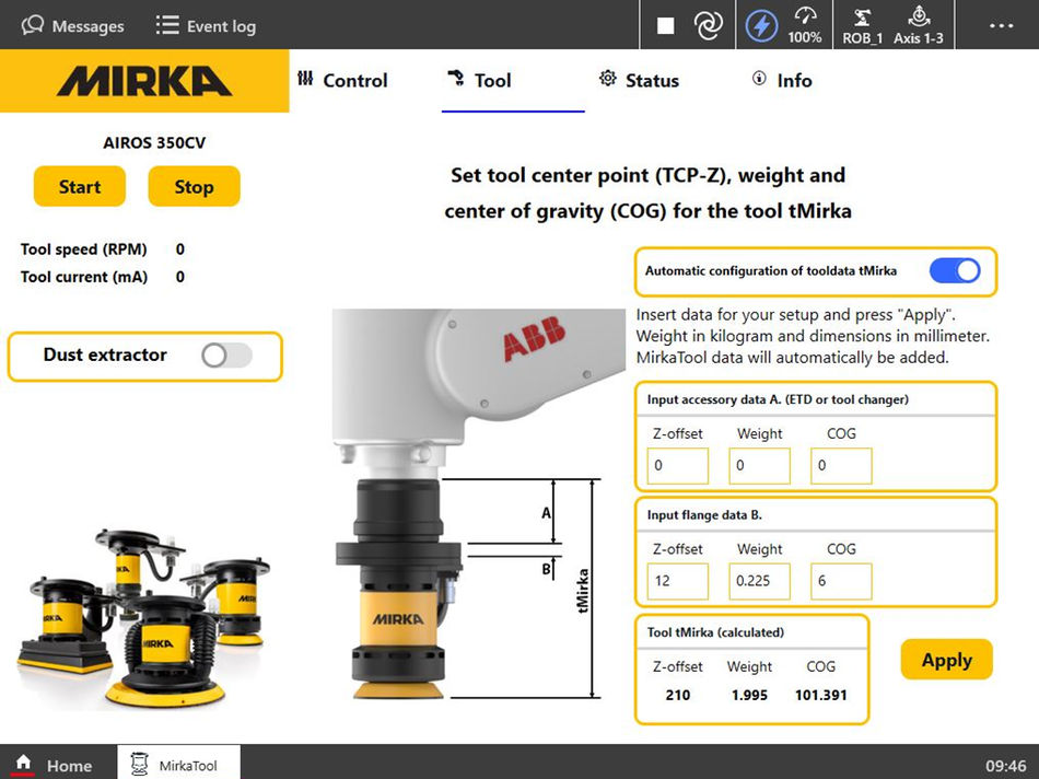 Mirka ABB Robotics Kits - Mirka