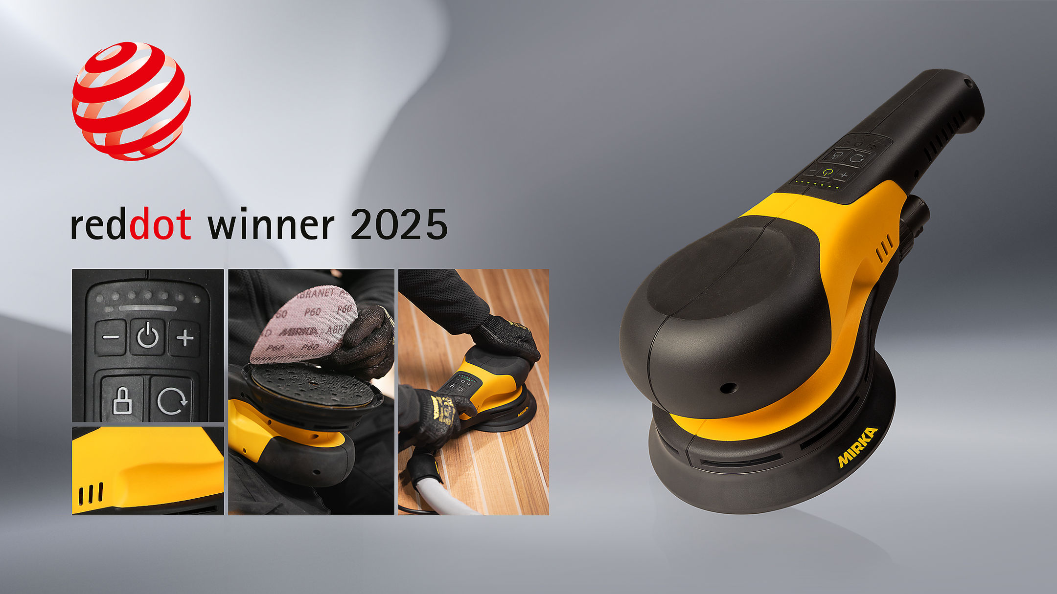 Mirka® DEROS RS 600 Hochleistungs-Rotationsschleifmaschine - Mirka