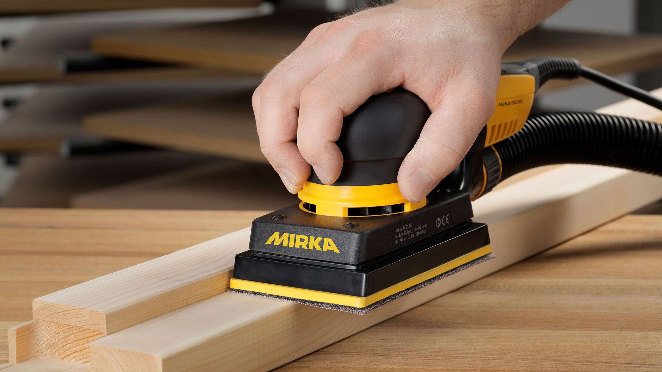 Mirka® DEOS - The Electric Orbital Sander - Mirka - Mirka