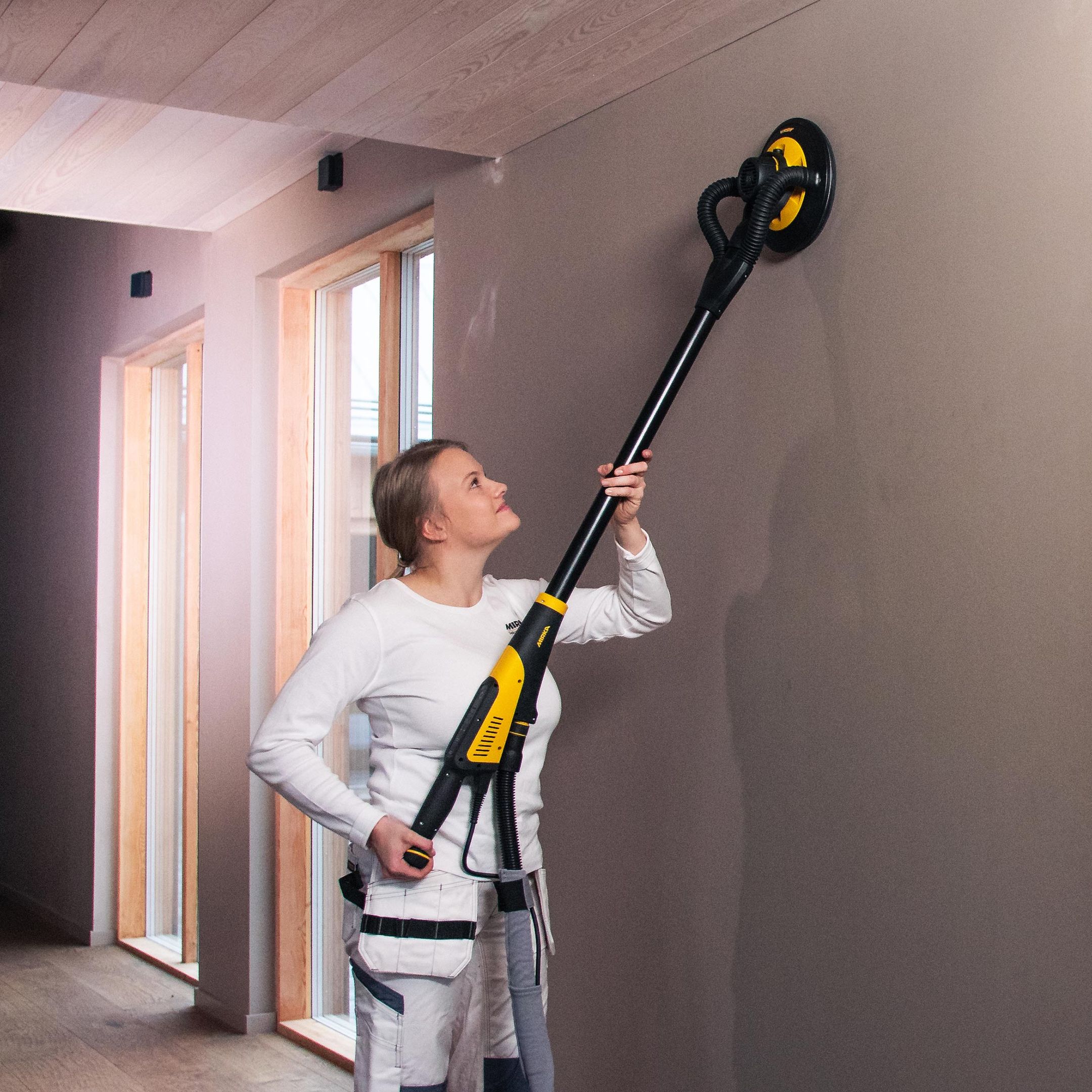Drywall Sanding without Dust - Mirka