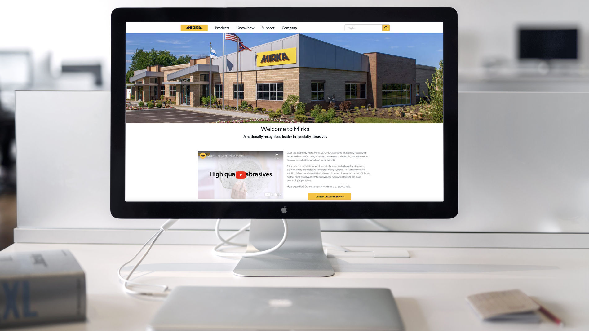 Mirka marks 80th year with new website - Mirka